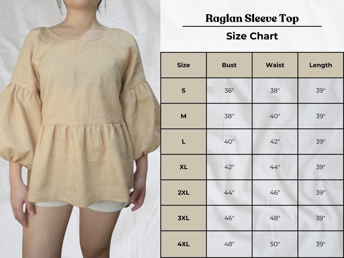 Raglan Sleeve Peplum Top Sewing Pattern, Ruffle Waist (PDF Pattern) - Etsy