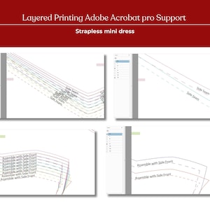 Strapless Mini Dress Sewing Pattern , Sweetheart Dress PDF Sewing ...
