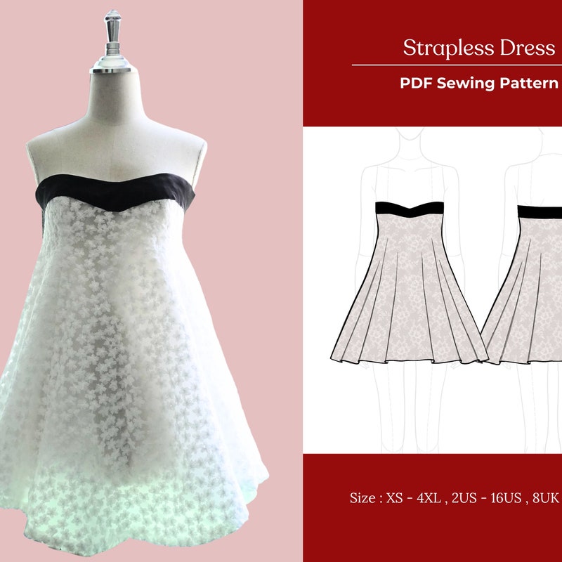 Mini Dress Sewing Pattern - Etsy