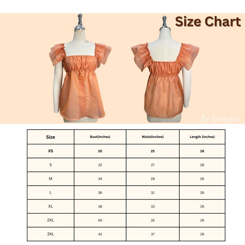 Square Cami Top Sewing Pattern , Ruffled Top Sewing Pattern , Empire ...