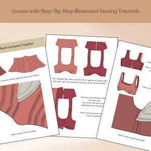 Mini Dress PDF Sewing Pattern | A-line Mini Dress Pattern | Flared ...