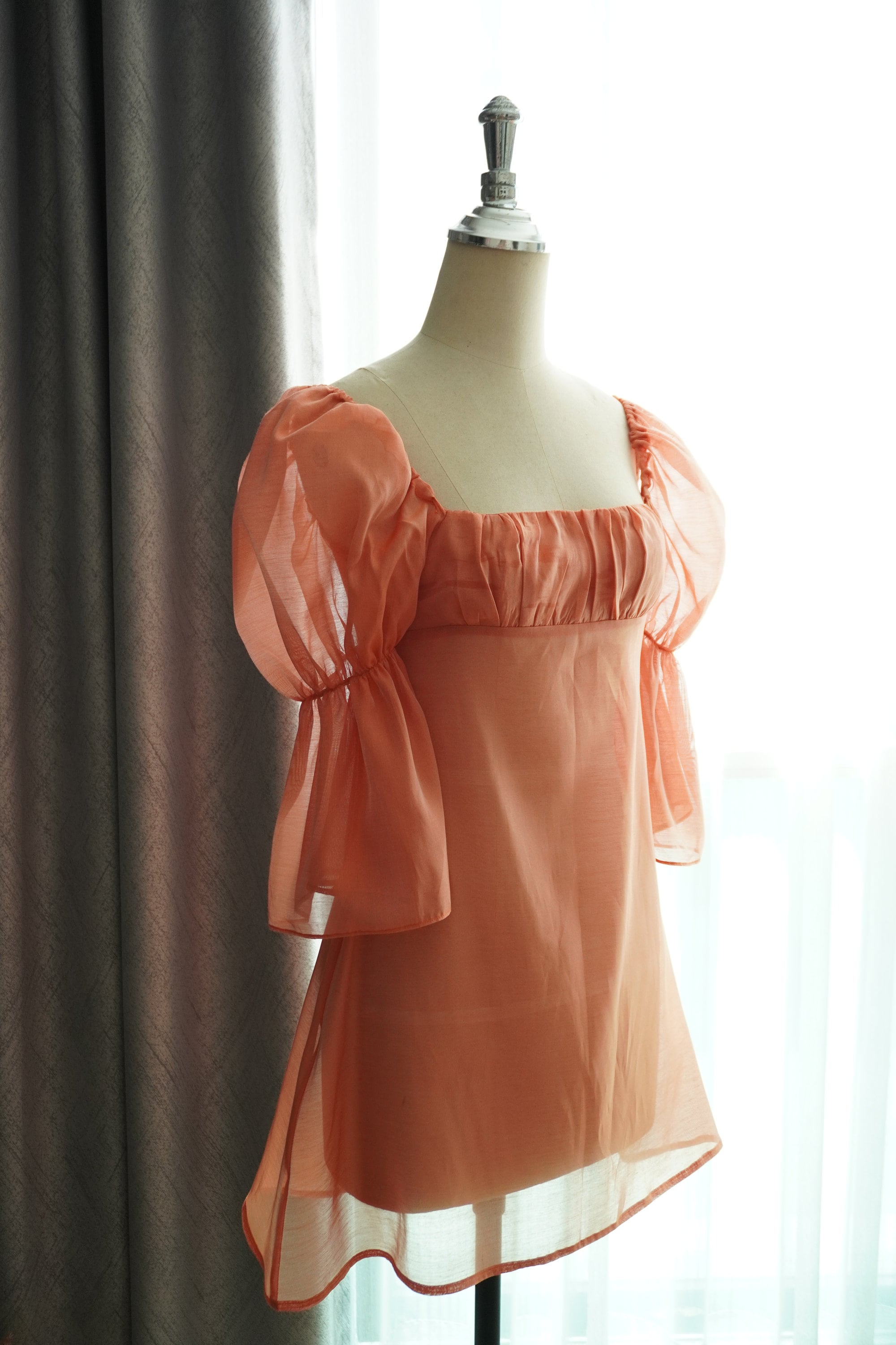 Empire Dress Sewing Pattern, Empire Waist Line Dress PDF Pattern , Puff ...