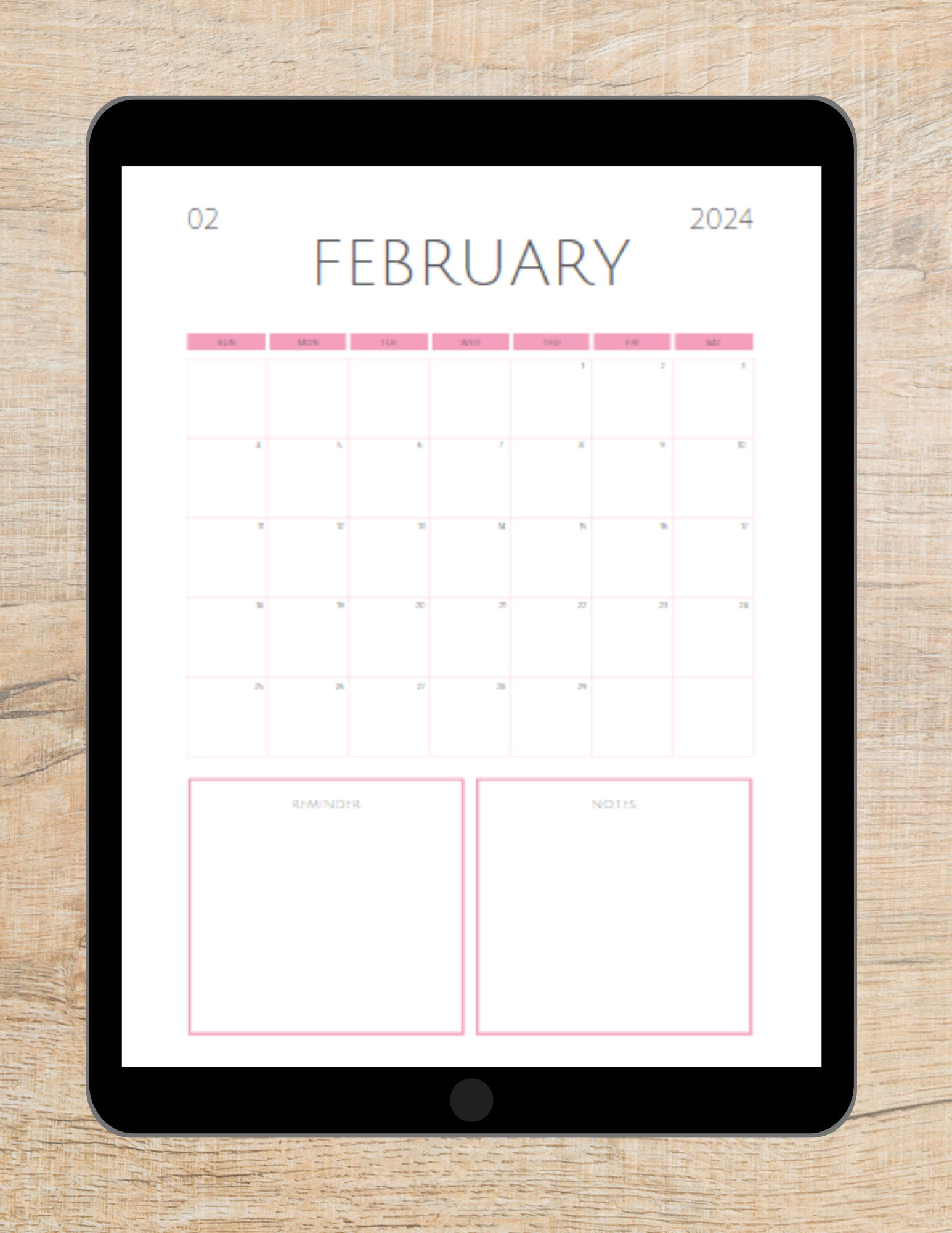 Monthly Planner Template, Editable and Printable Digital - Etsy
