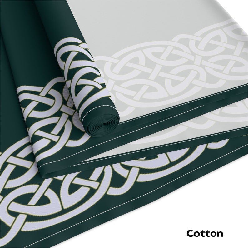 Teal Table Runner With Viking Design "fagr" - Etsy Australia