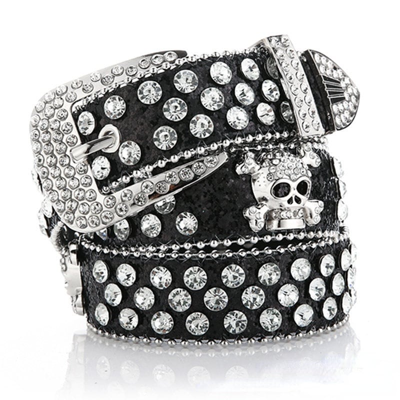 Y2K subcultura gótica punk esqueleto cinturón de diamantes - Etsy España