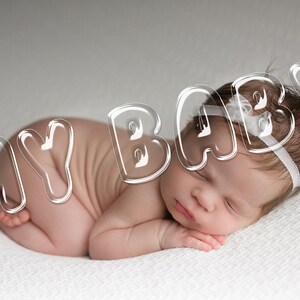 Bubbles Letters Alphabet Clipart Set, Bubble Letters SVG Bundle, Bubble ...