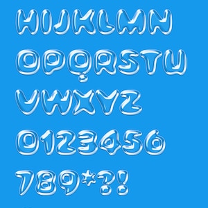 Bubbles Letters PNG - Editable Letters Bubbles Canva or Photoshop ...