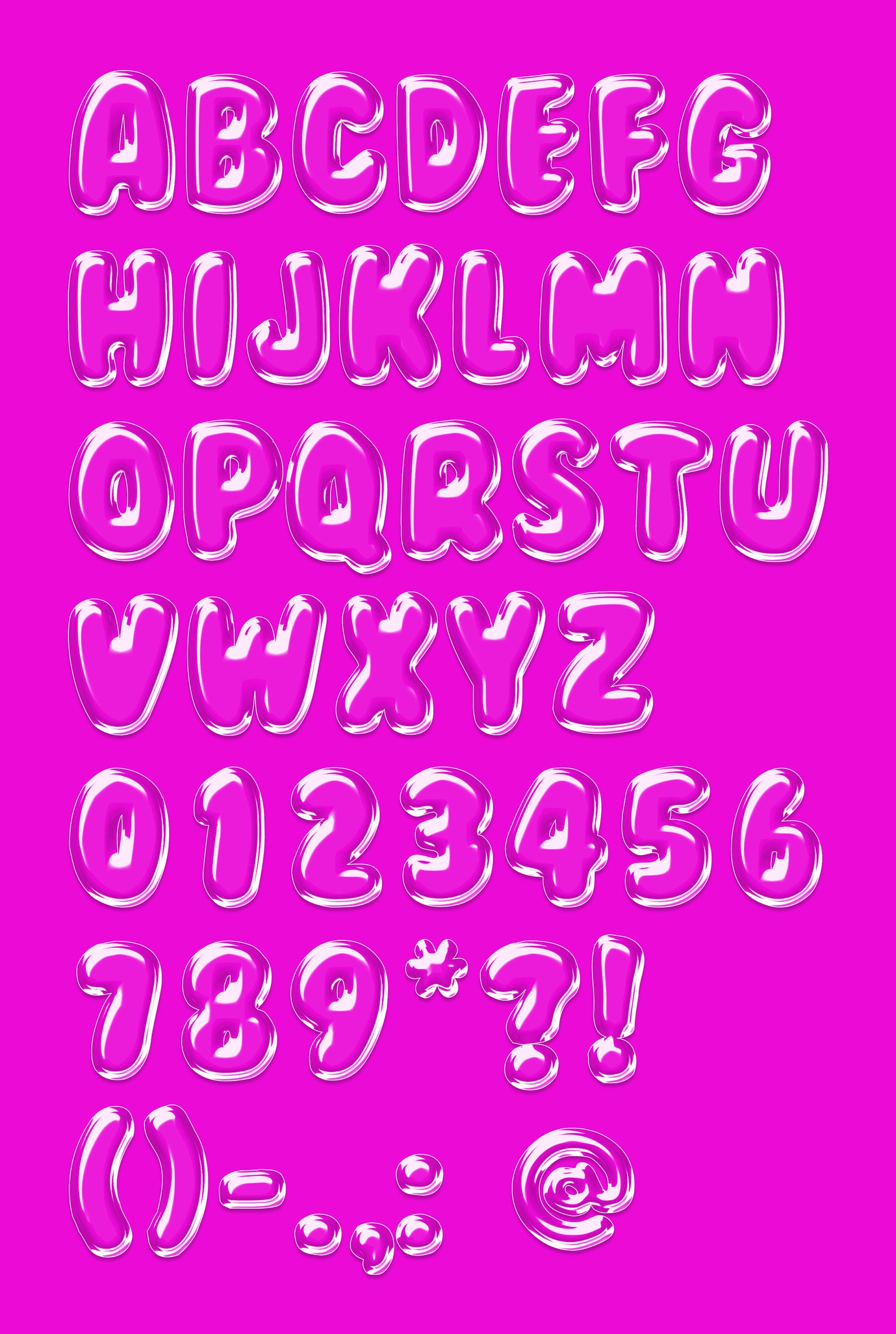 Bubbles Letters Alphabet Clipart Set, Bubble Letters SVG Bundle, Bubble ...