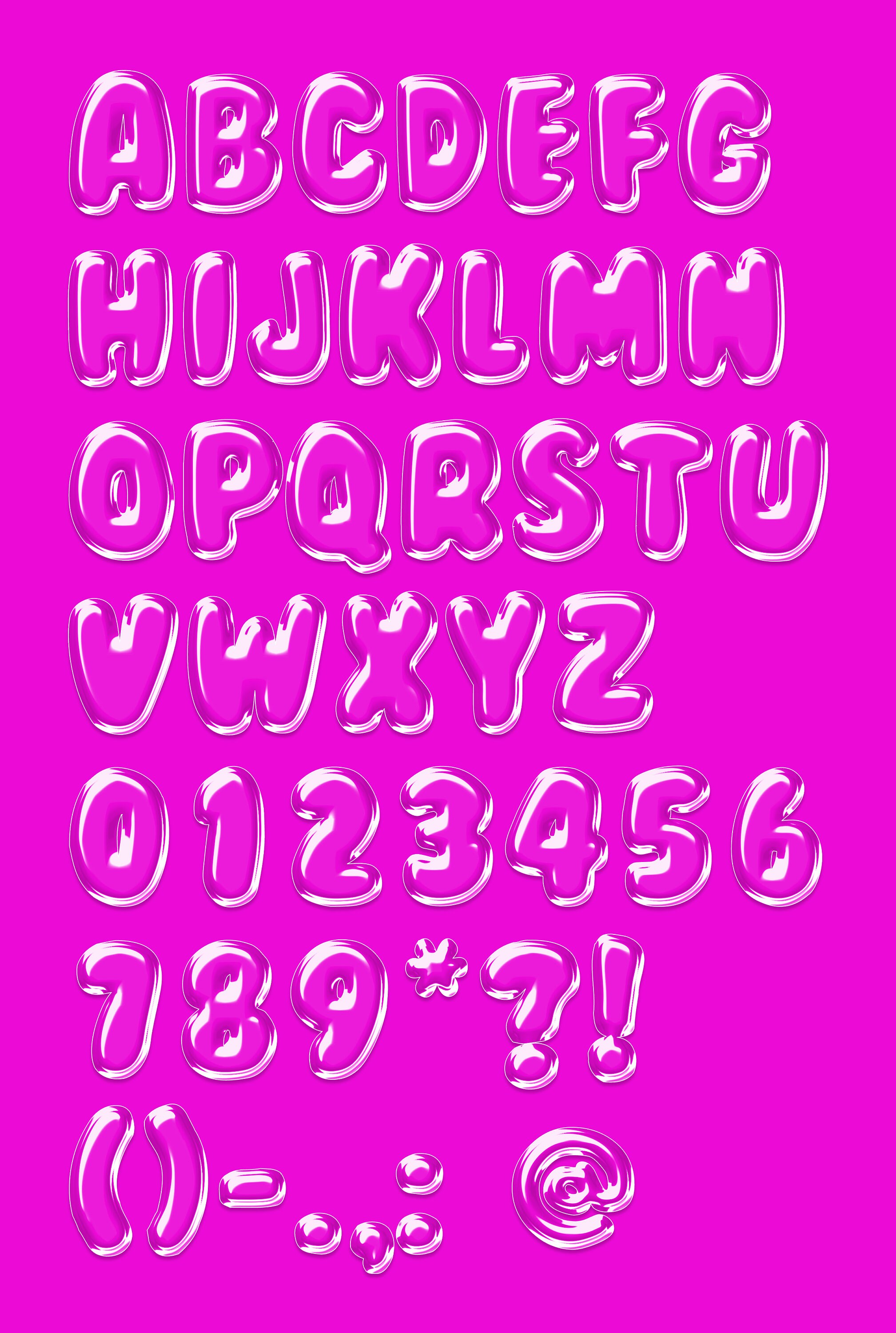 Bubbles Letters Alphabet Clipart Set, Bubble Letters SVG Bundle, Bubble ...