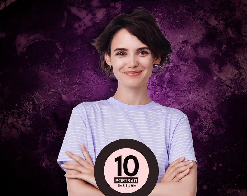 10 Portrait Texture for Photoshop Overlays Background for - Etsy
