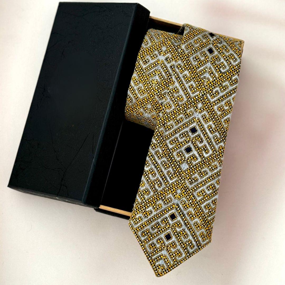 Hand-embroidered Tie Unique Design Necktie Artisan Gift - Etsy