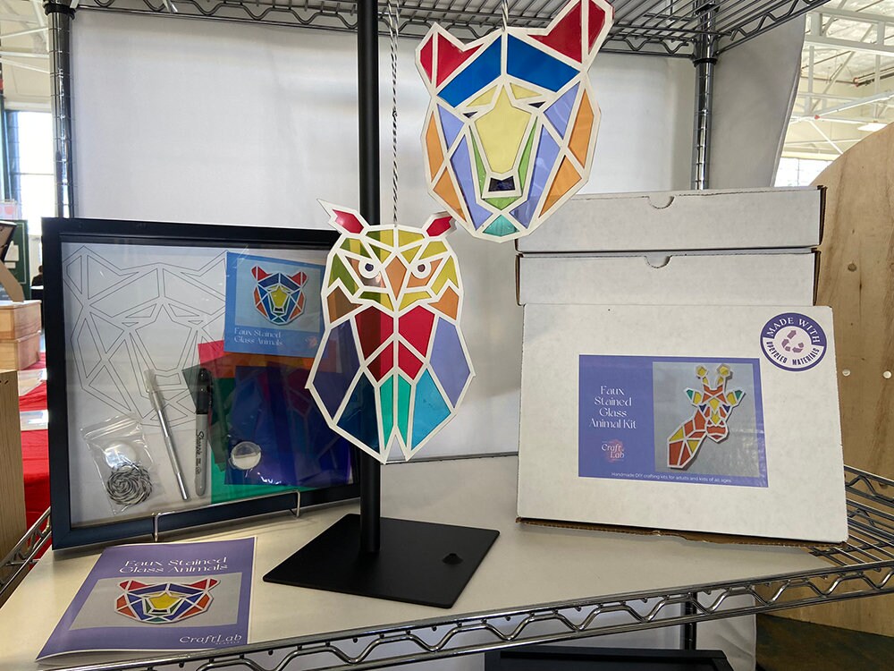 Faux Stained Glass Animals Kits - Etsy