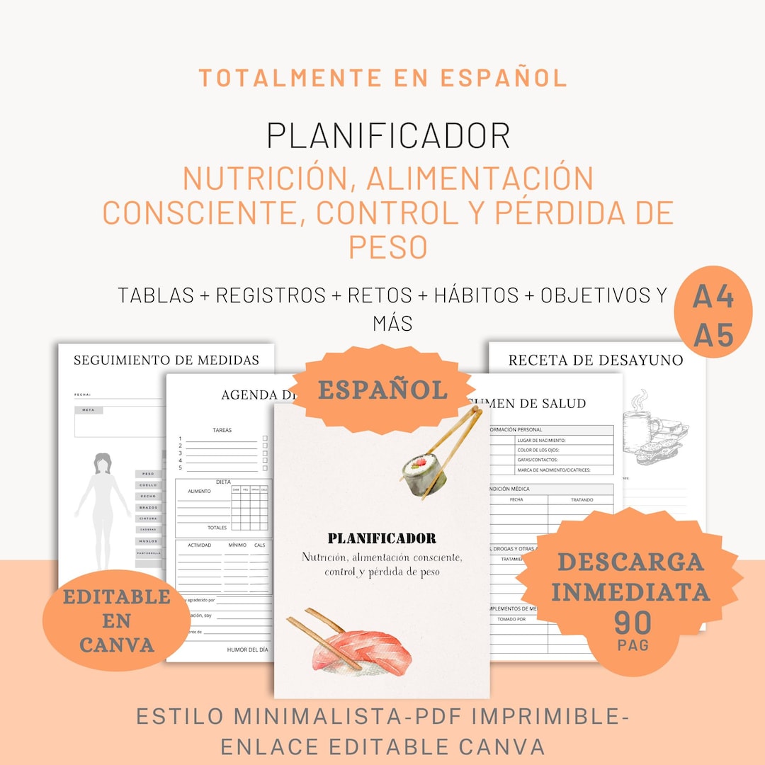 Planificador nutrición, alimentación consciente, control y pérdida de ...