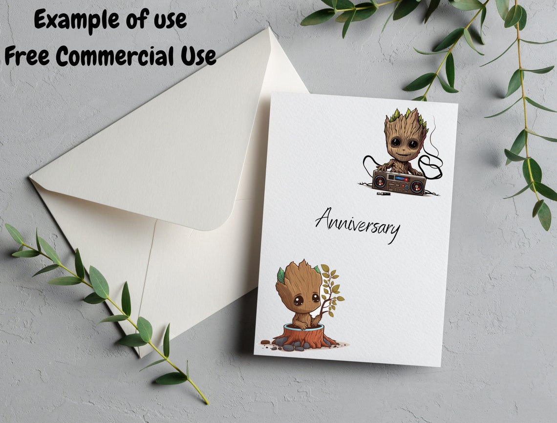 Baby Groot Clipart, Baby Groot PNG, Watercolor Clipart, Nursery Wall ...