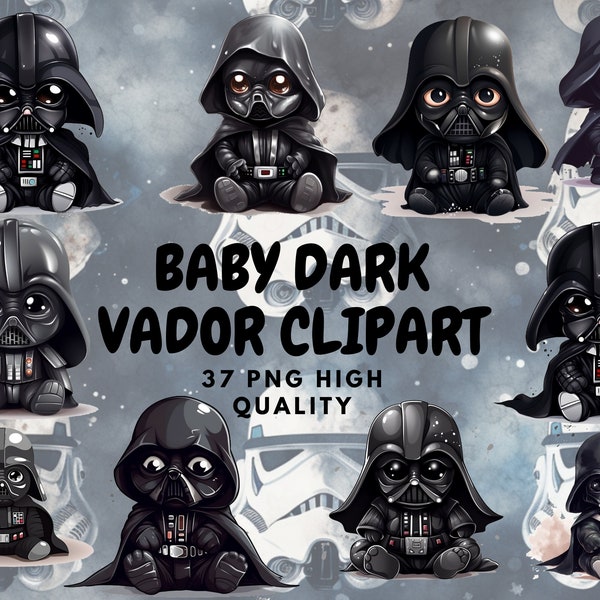 Darth Vader Baby Clipart - Etsy