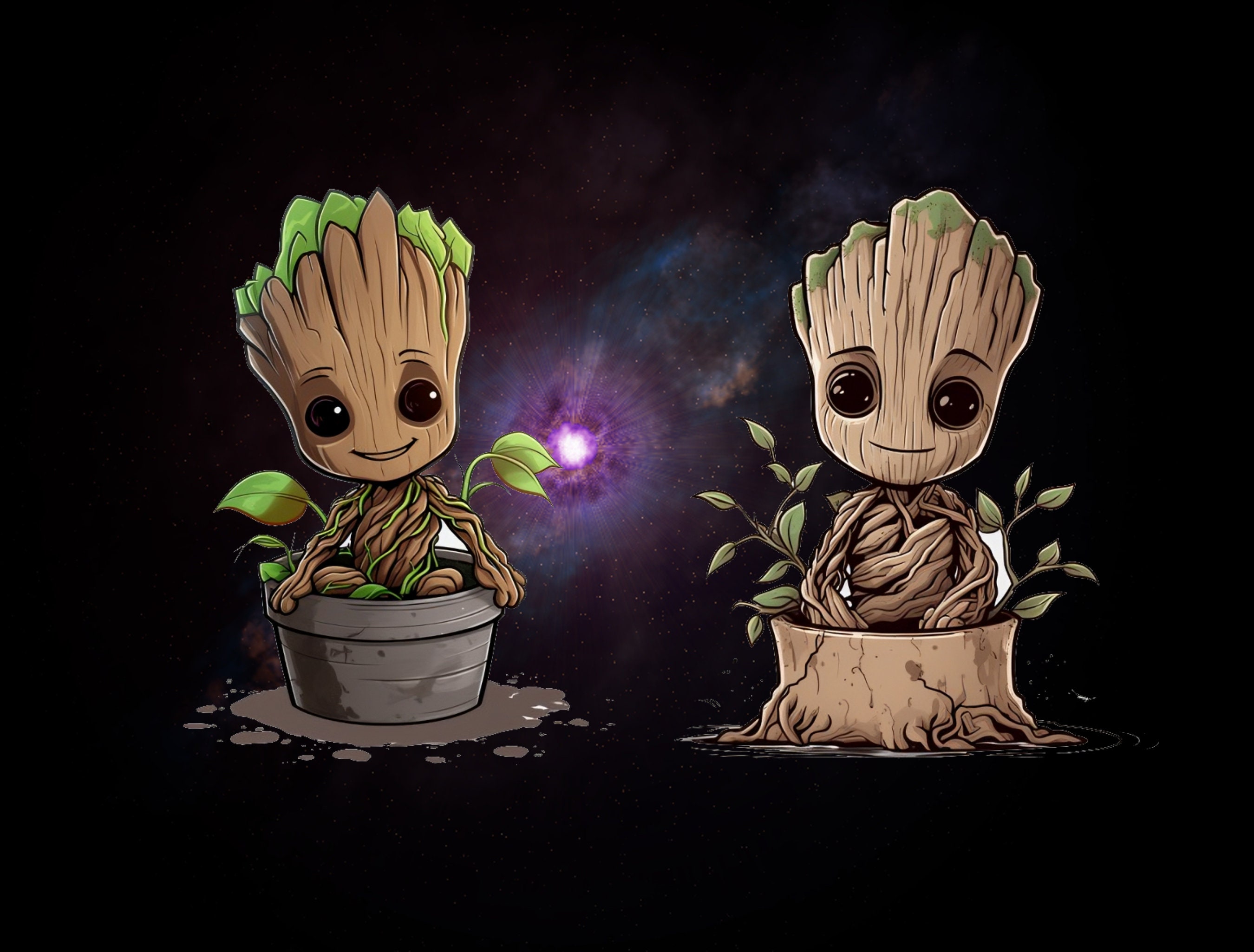 Baby Groot Clipart PNG 60 Uniques Characters Instant - Etsy