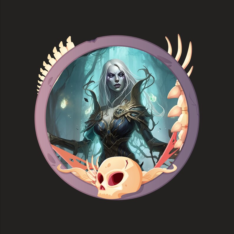 Necro Token Border, Frame for Digital Tokens. Use Them on Your Favorite ...
