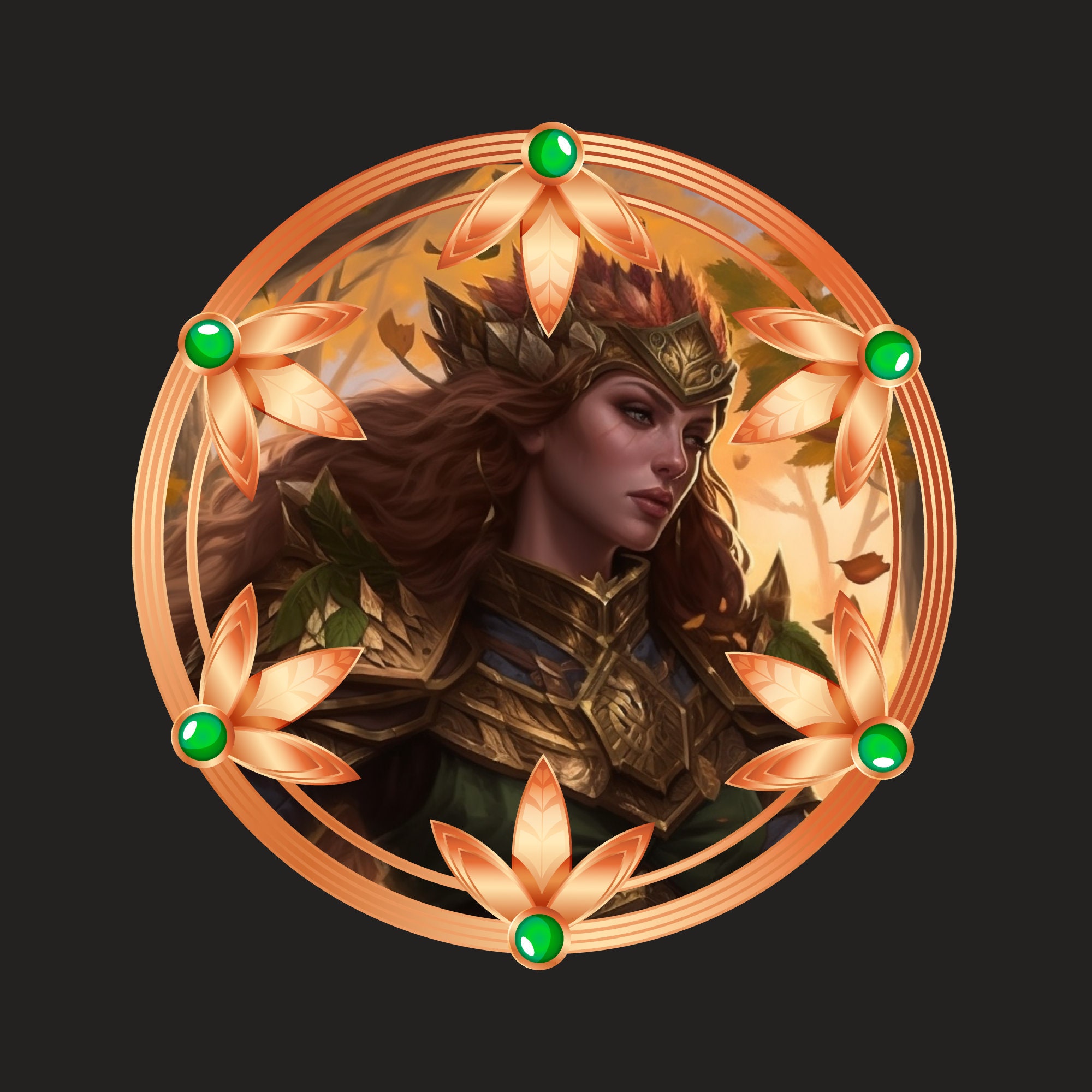 Art Deco Pack Token Border, Frame for Digital Tokens. Use Them on Your ...