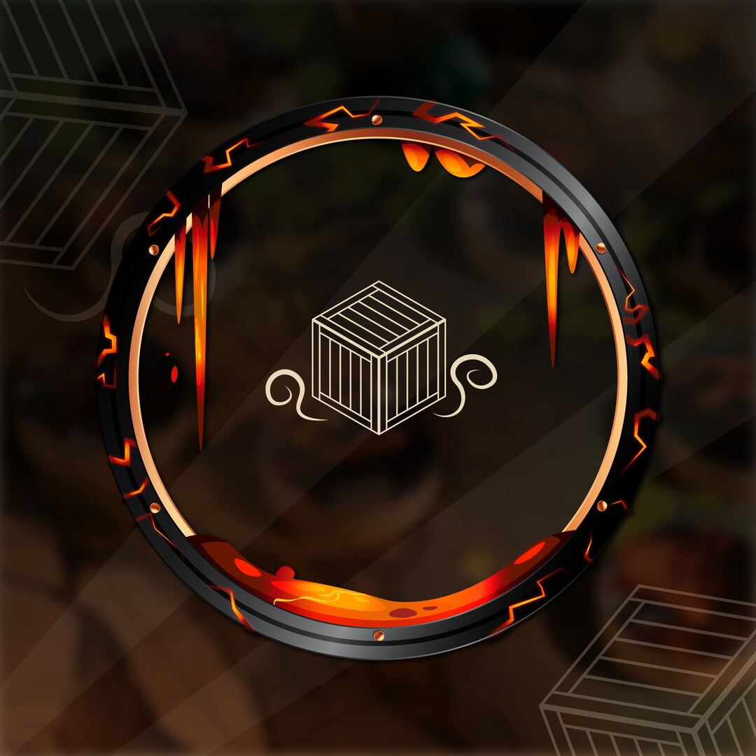 Lava Token Border, Frame for Digital Tokens. Use Them on Your Favorite ...