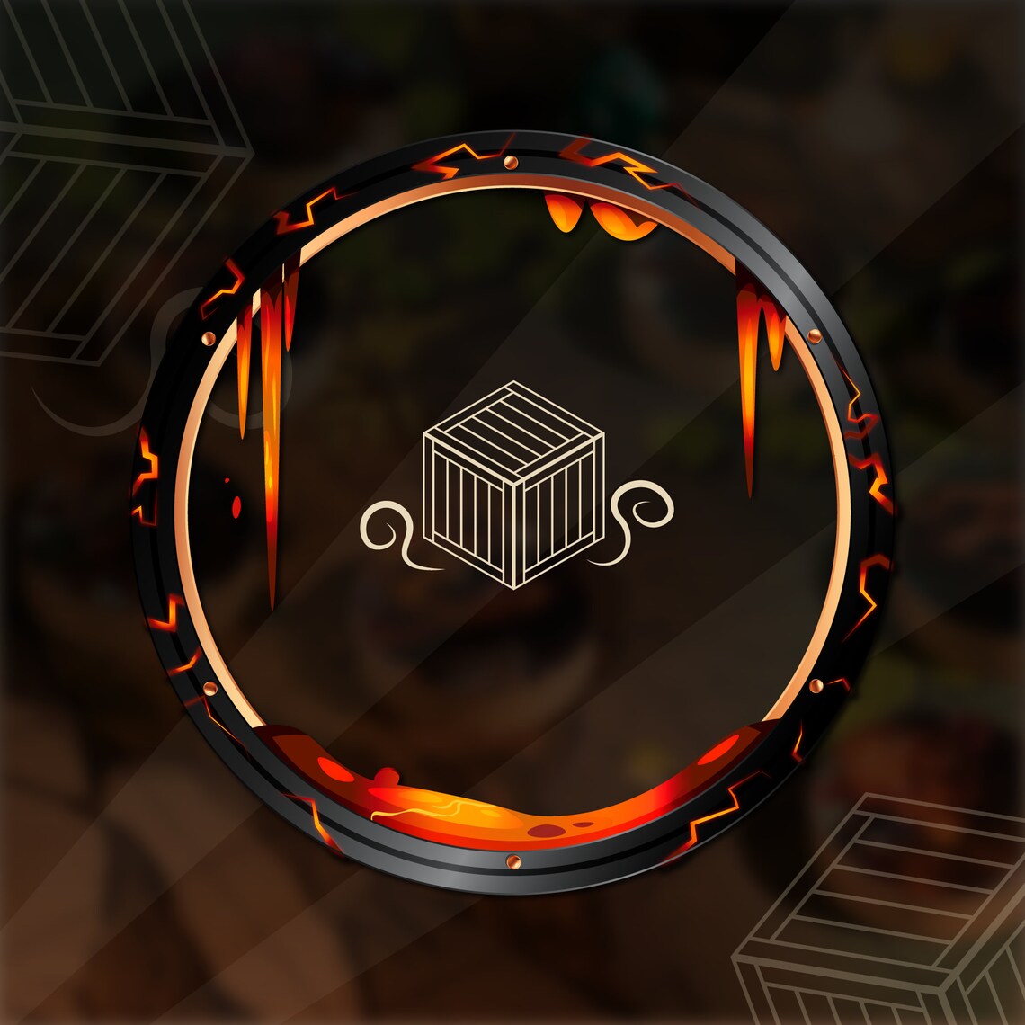 Lava Token Border, Frame for Digital Tokens. Use Them on Your Favorite ...