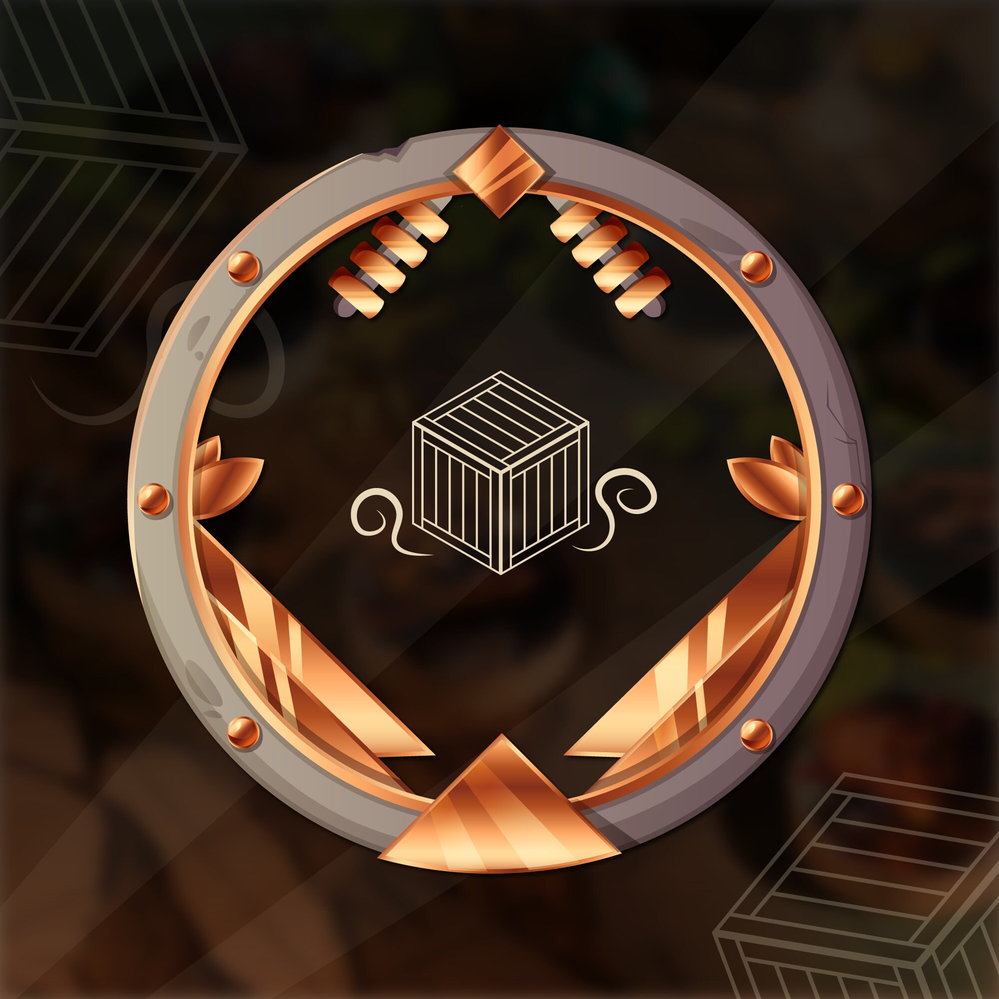 Copper Stone Token Border, Frame for Digital Tokens. Use Them on Your ...