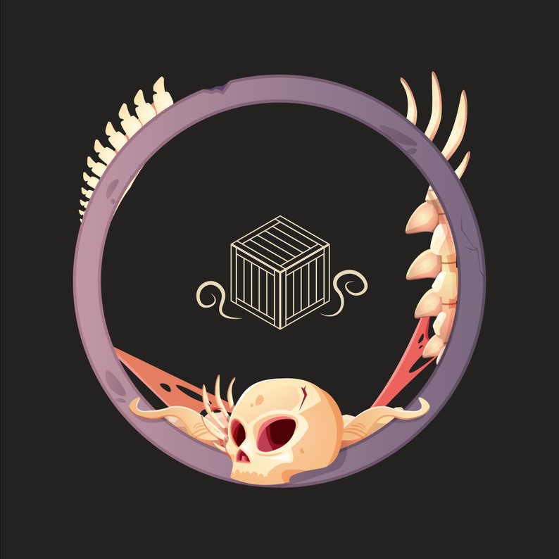 Necro Token Border, Frame for Digital Tokens. Use Them on Your Favorite ...