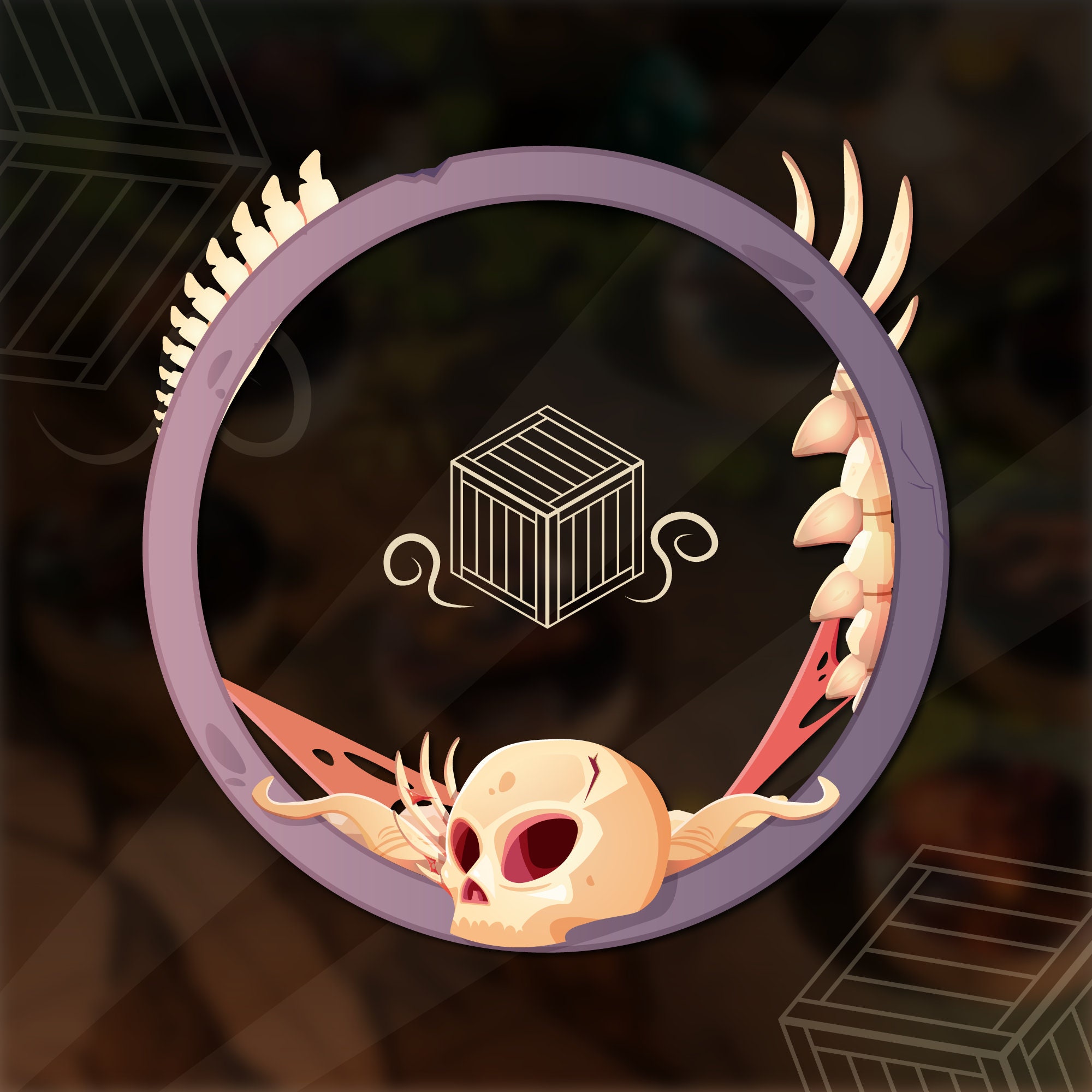 Necro Token Border, Frame for Digital Tokens. Use Them on Your Favorite ...