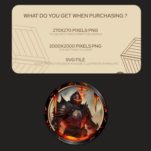 Lava Token Border, Frame for Digital Tokens. Use Them on Your Favorite ...