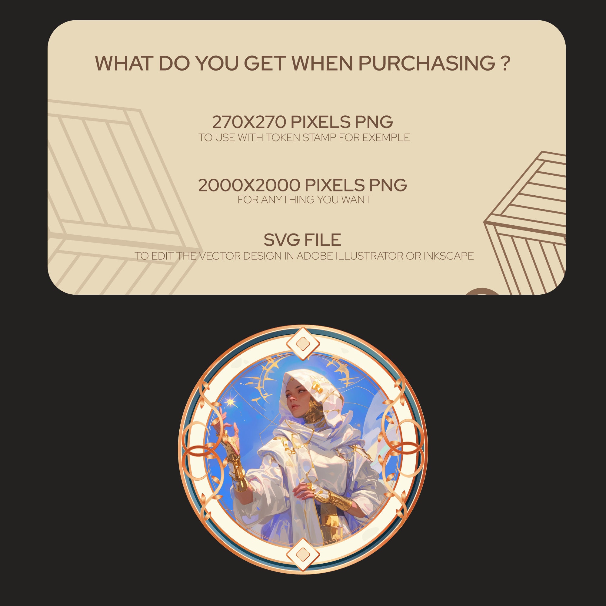 Astral Guard Pack Token Border, Frame for Digital Tokens. Use Them on ...