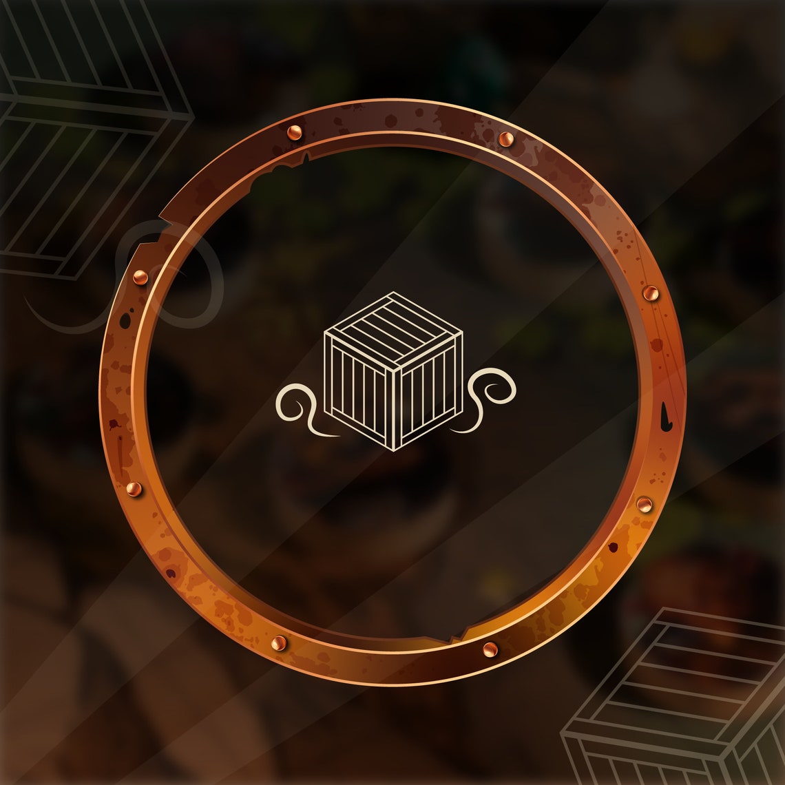 Rusted Token Border, Frame for Digital Tokens. Use Them on Your ...