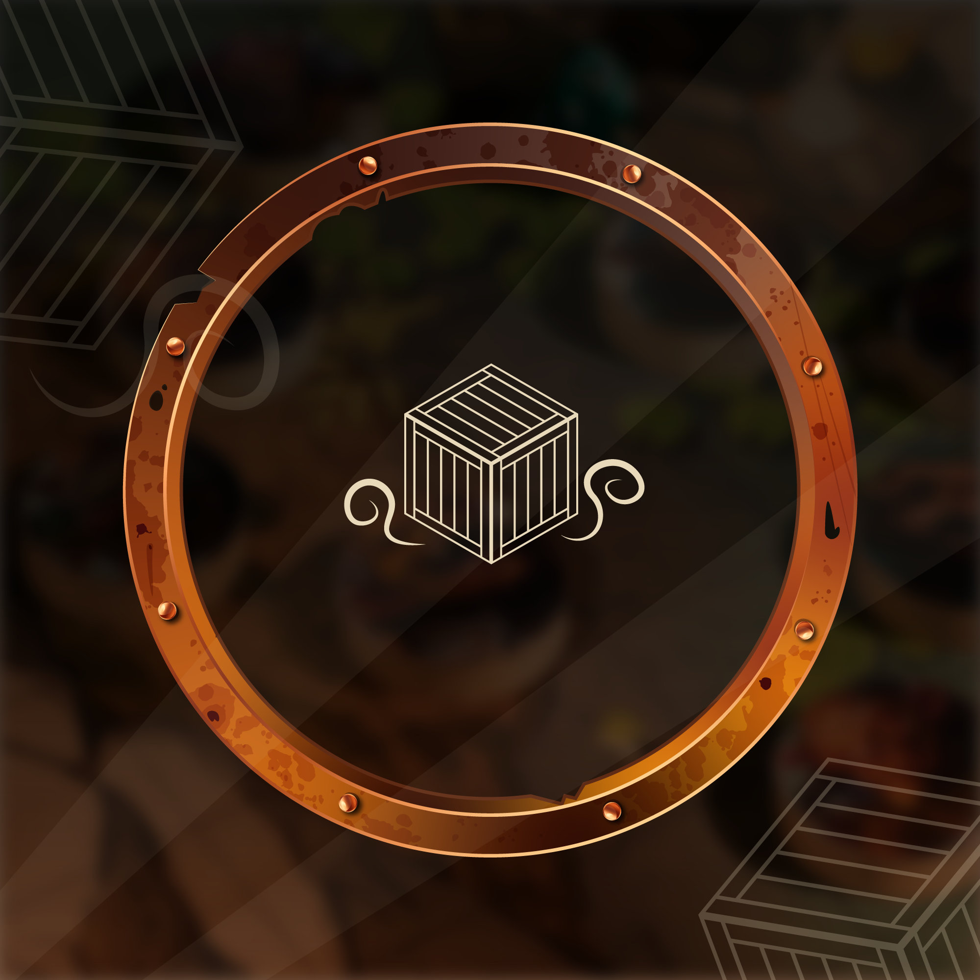 Rusted Token Border, Frame for Digital Tokens. Use Them on Your ...