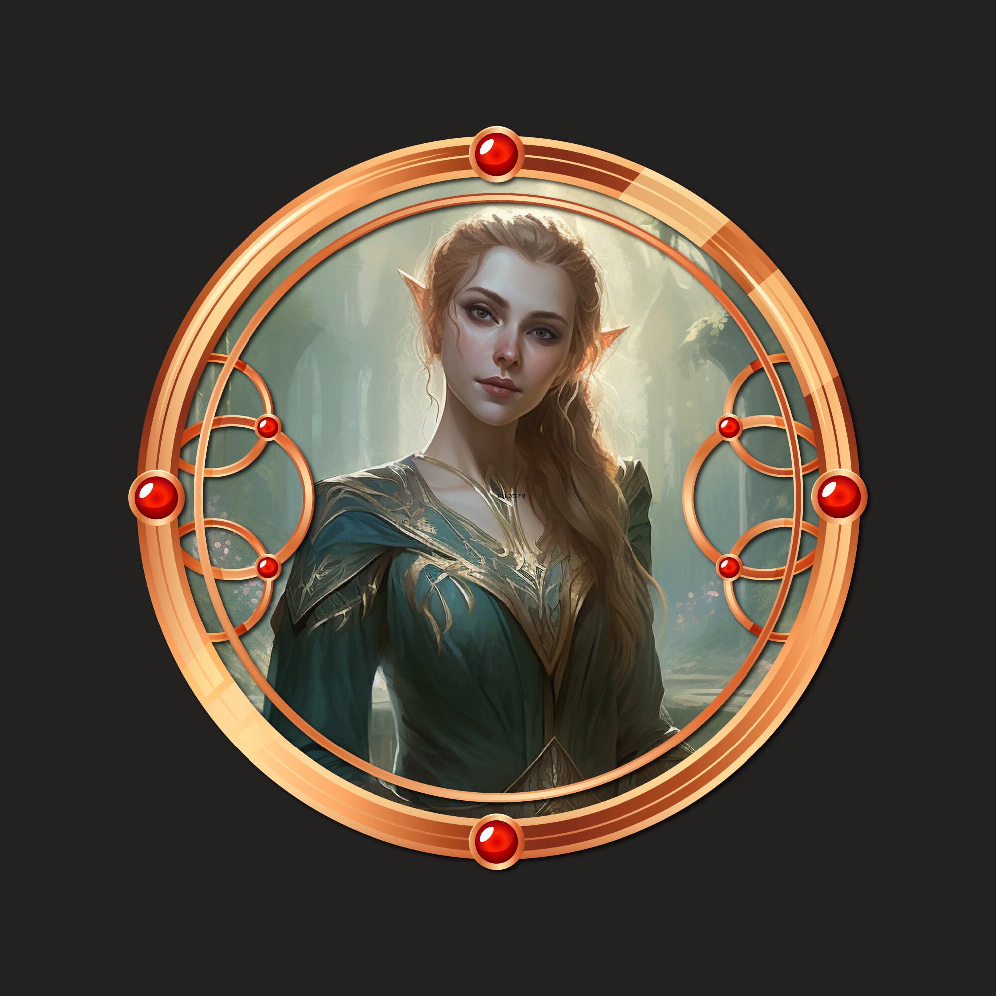 Precious Token Border, Frame for Digital Tokens. Use Them on Your ...