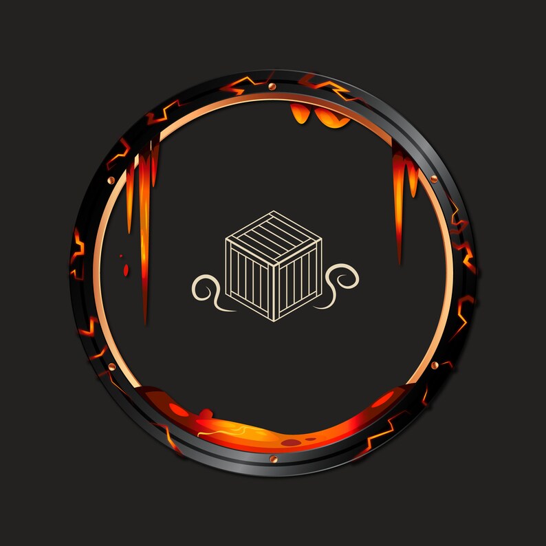 Lava Token Border, Frame for Digital Tokens. Use Them on Your Favorite ...