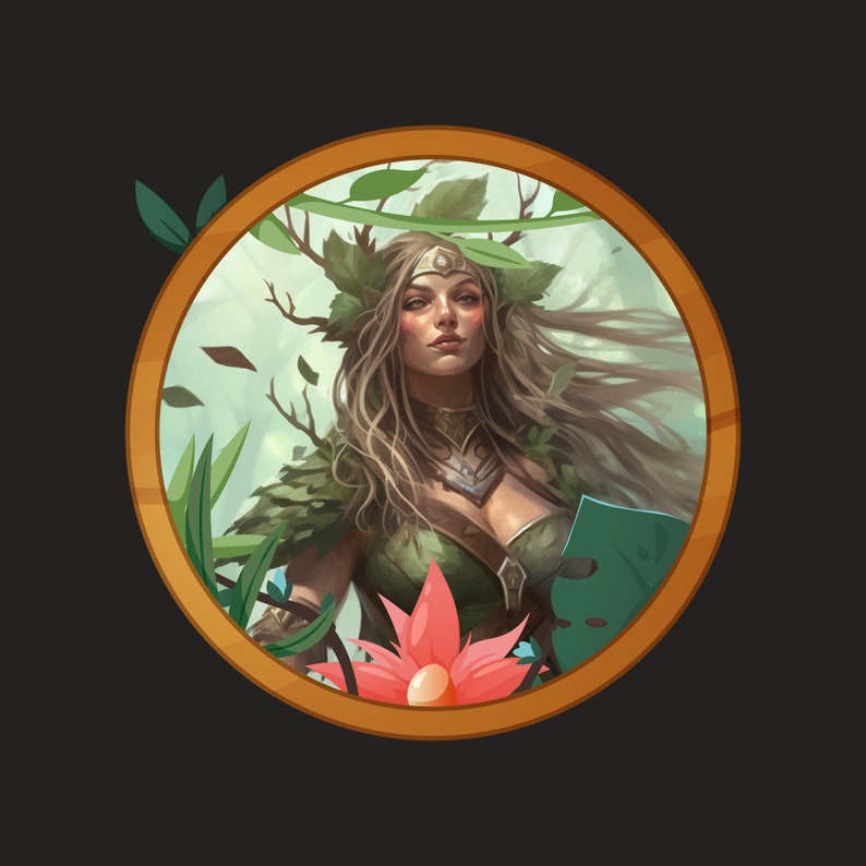Flora Token Border Frame For Digital Tokens Use Them On Your Favorite