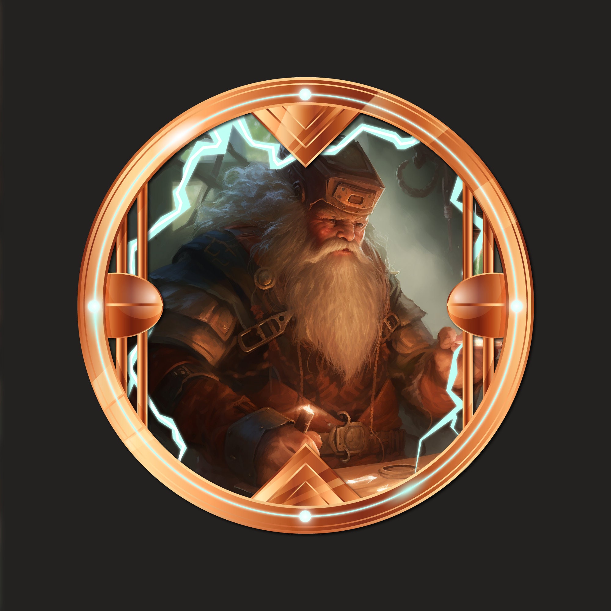 Art Deco Pack Token Border, Frame for Digital Tokens. Use Them on Your ...