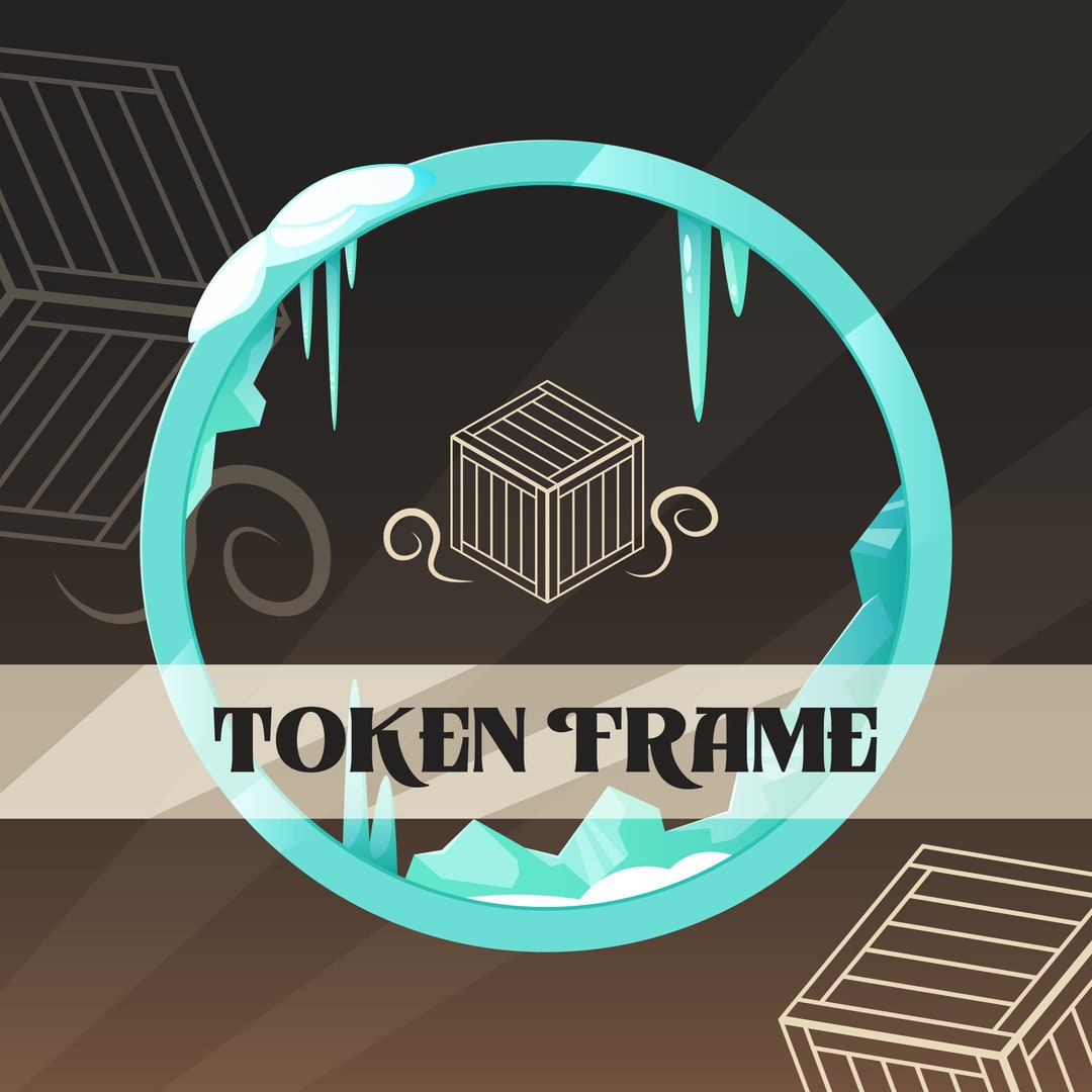 Icy Token Border Frame for Digital Tokens. Use Them on Your - Etsy
