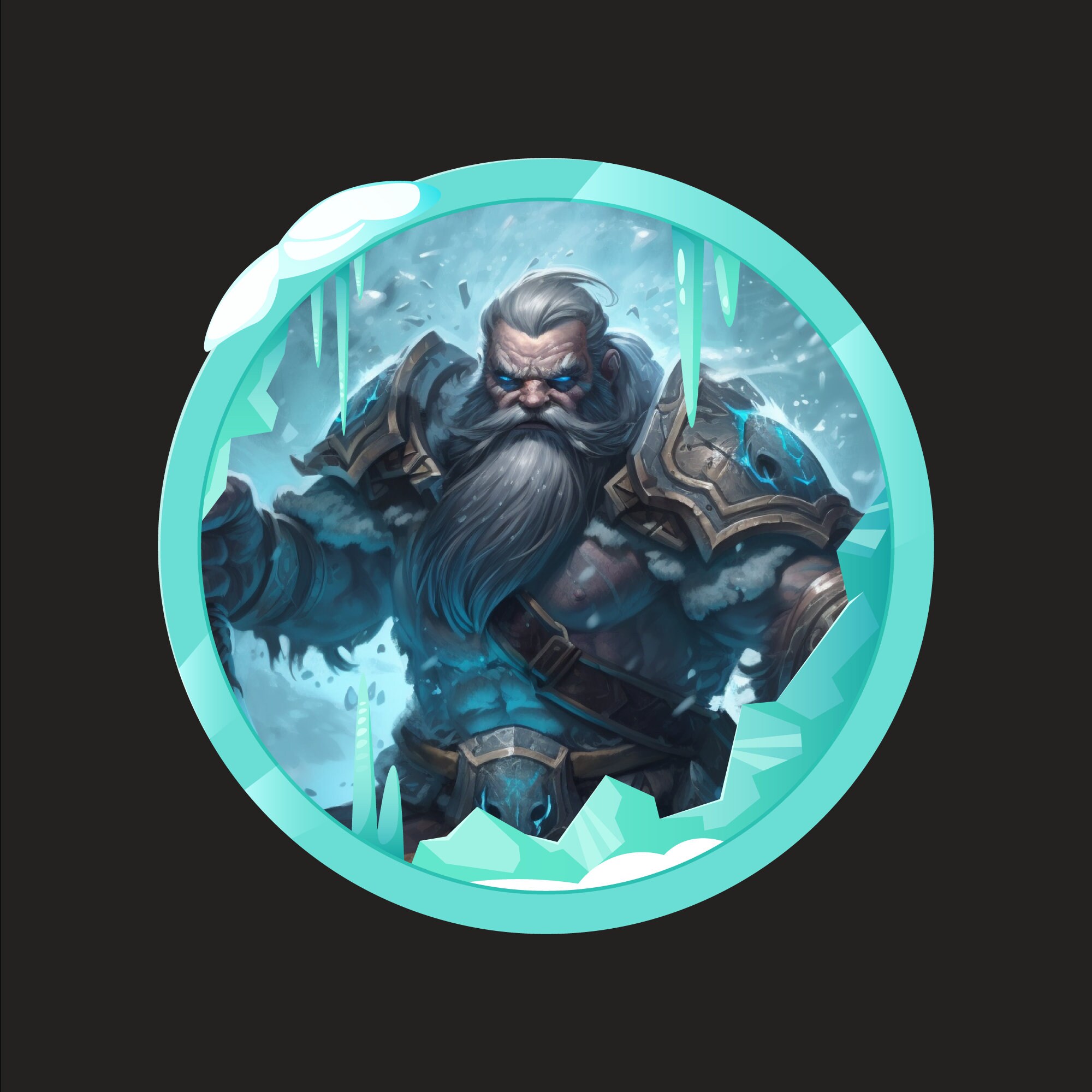 Icy Token Border, Frame for Digital Tokens. Use Them on Your Favorite ...