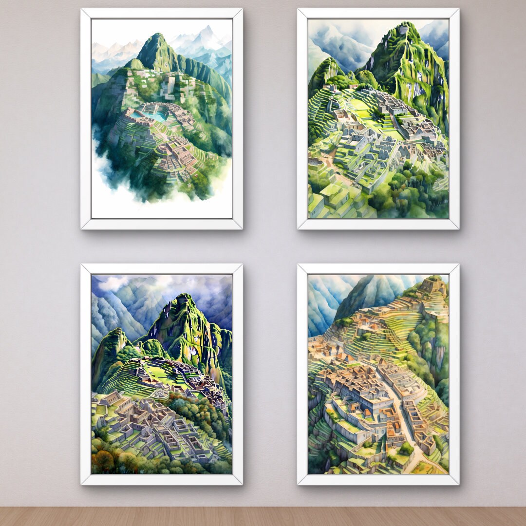 Machu Picchu Printable Wall Art, for Digital Download, Set of Posters ...