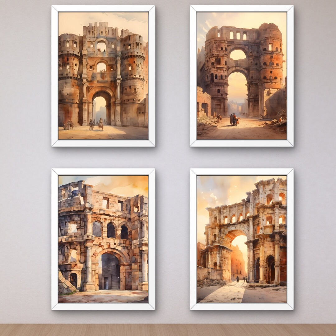 Porta Nigra Printable Wall Art, for Digital Download, Set of Posters ...