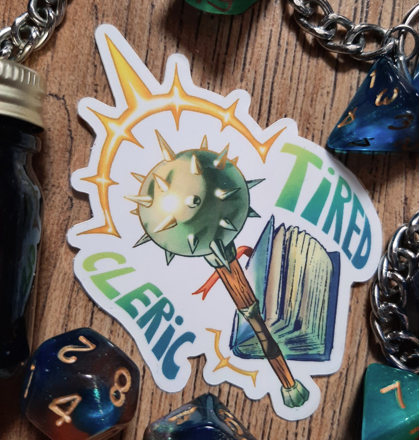 Dnd Cleric Decal, Dungeon and Dragon Vinyl Sticker - Etsy