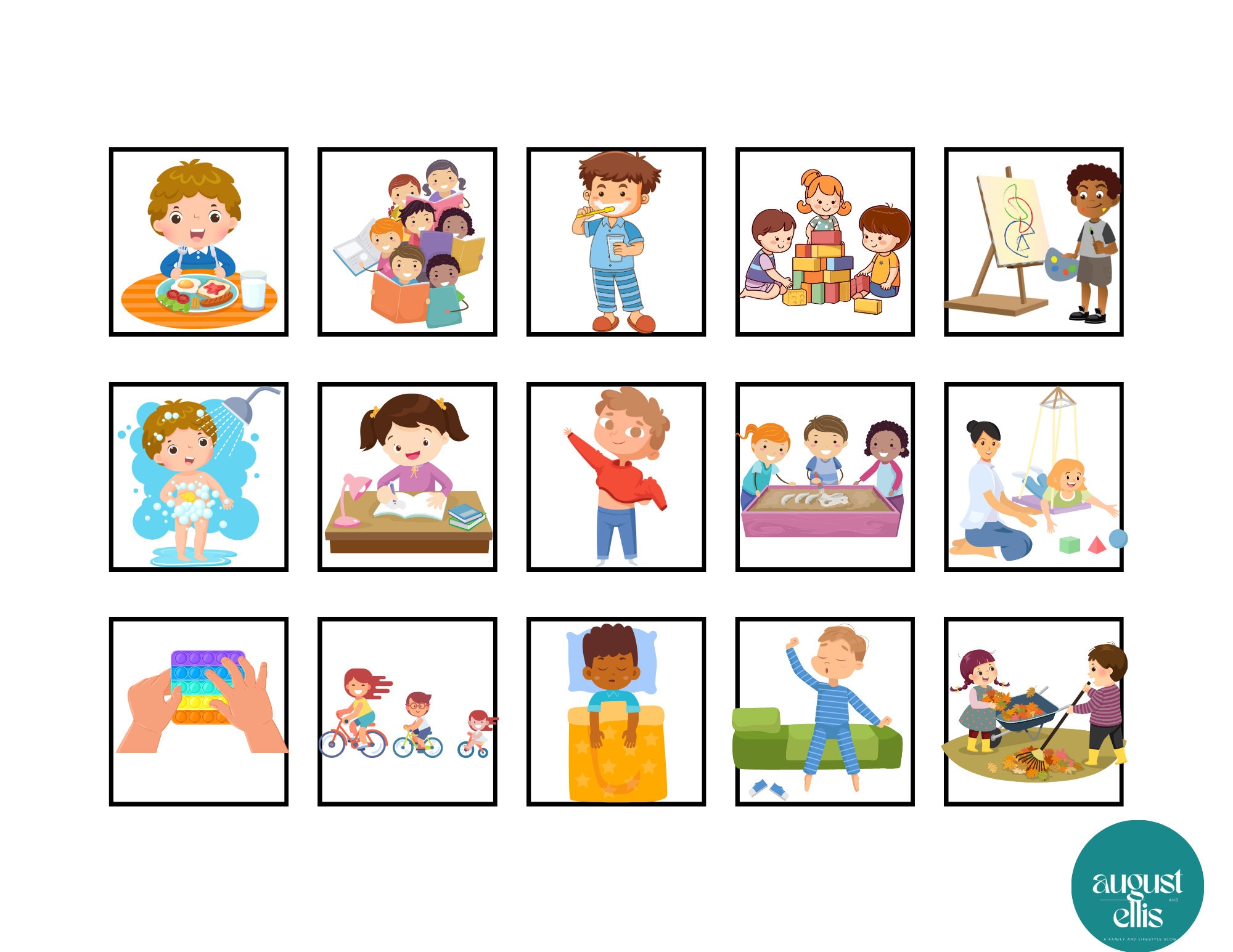 Visual Schedule for Your Toddlers/preschoolers - Etsy
