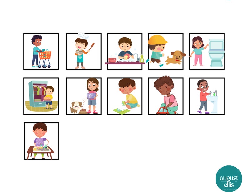 Visual Schedule for Your Toddlers/preschoolers - Etsy