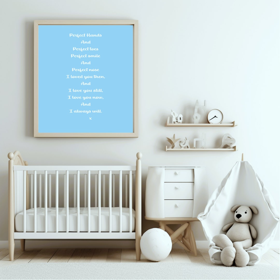 Blue Baby Boy Word Art Nursery - Etsy