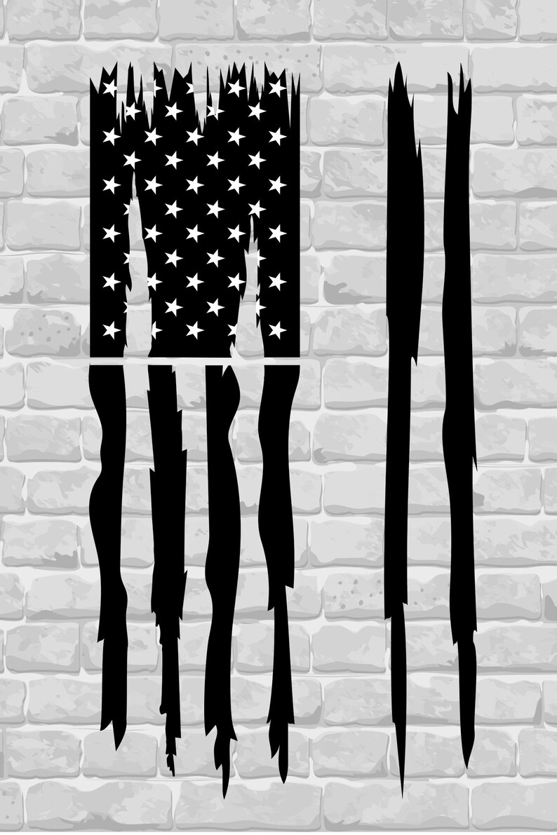 American Flag SVG, Distressed Flag PNG, Grunge, USA Symbol, Red, Blue ...