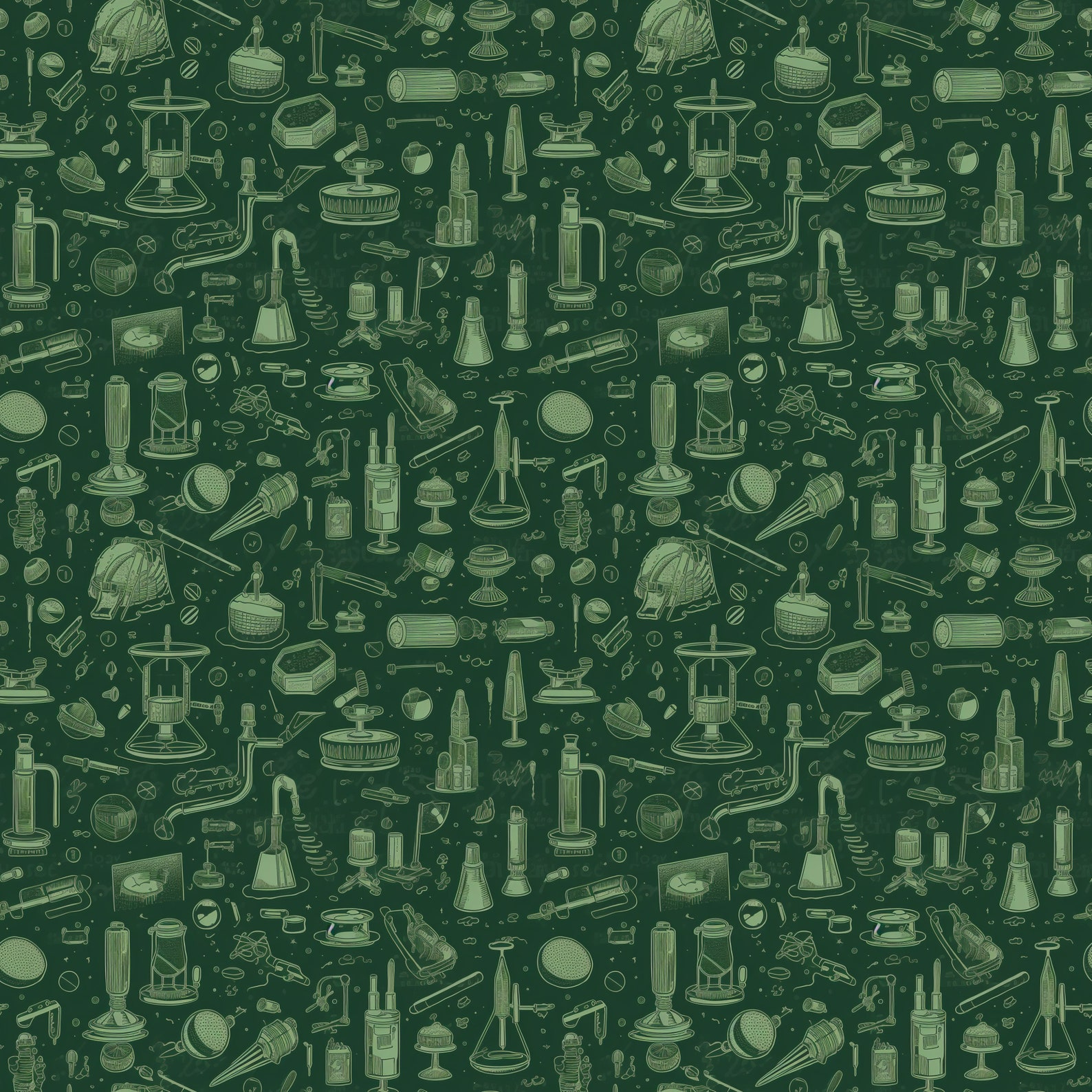 Educational Chalkboard Science Digital Print - Seamless Wallpaper and ...