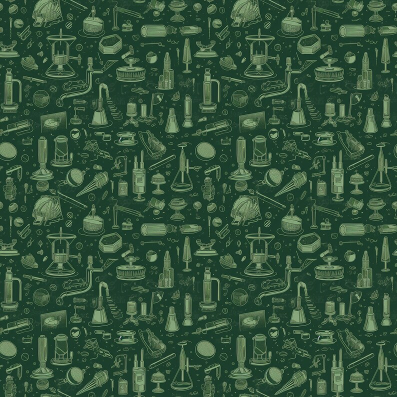 Educational Chalkboard Science Digital Print - Seamless Wallpaper and ...