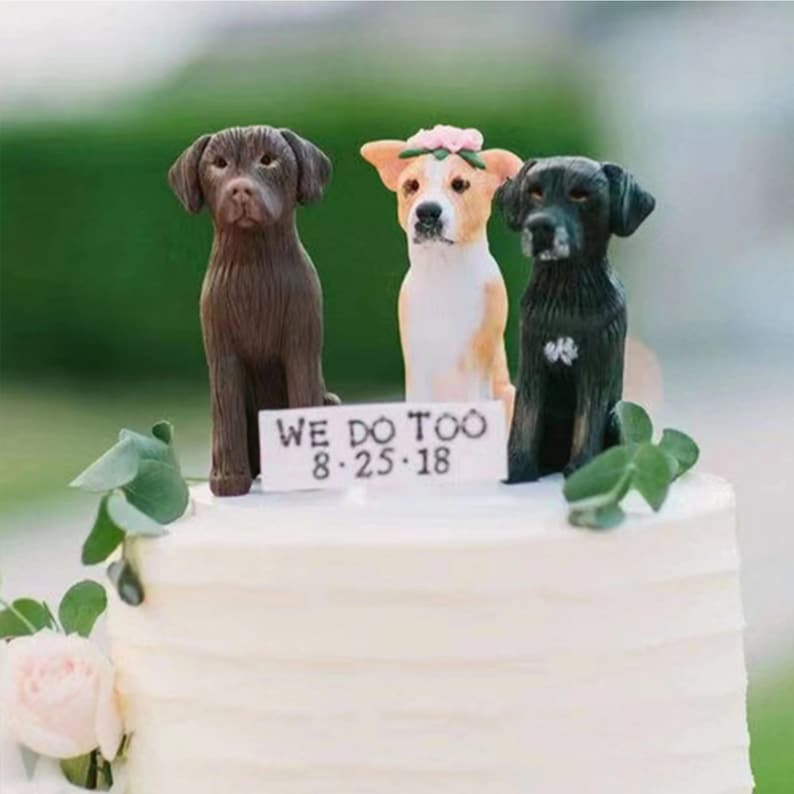 Customized Dog Statue, Cake Topper, Pet Cake Topper, Pet Birthday Cake ...