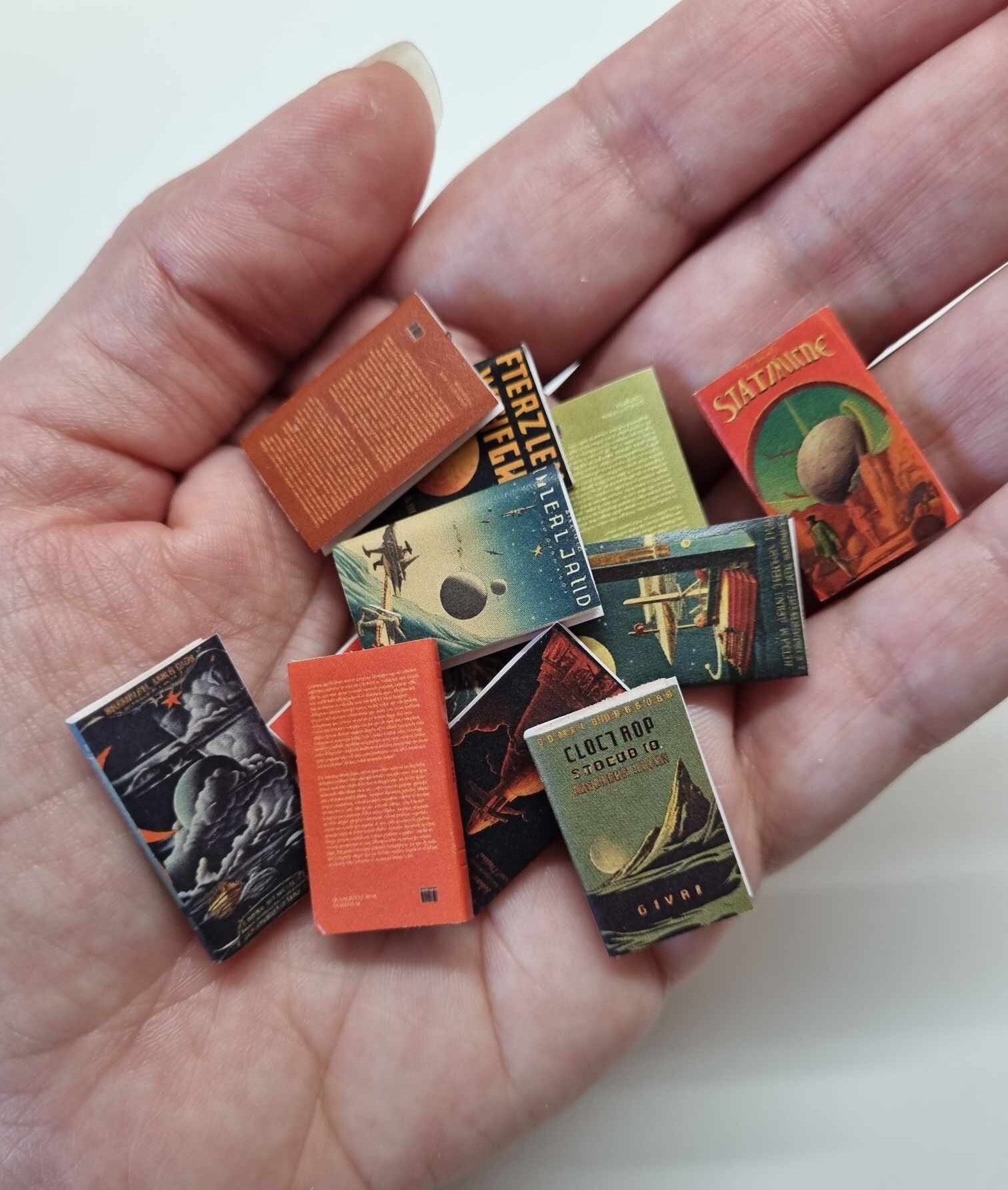 Miniature Spooky Printable Book Covers / 13 Different Book Covers ...