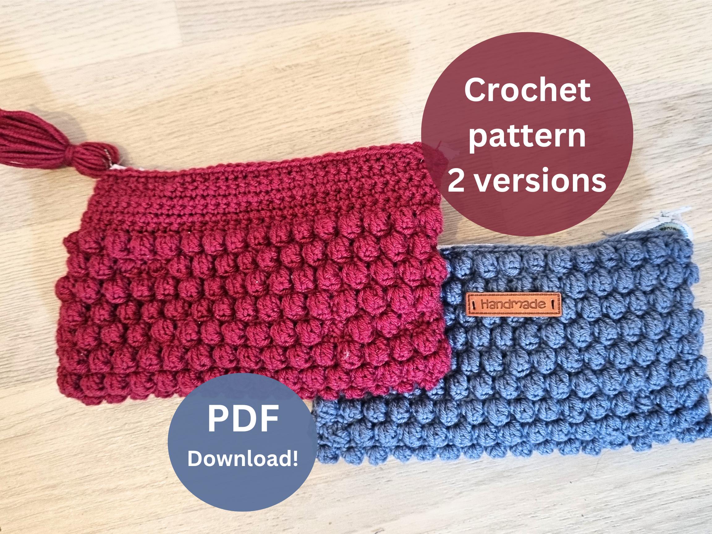 Lined Bubble Bag Crochet Pattern / Cosmetic Bag / PDF Crochet Pattern ...