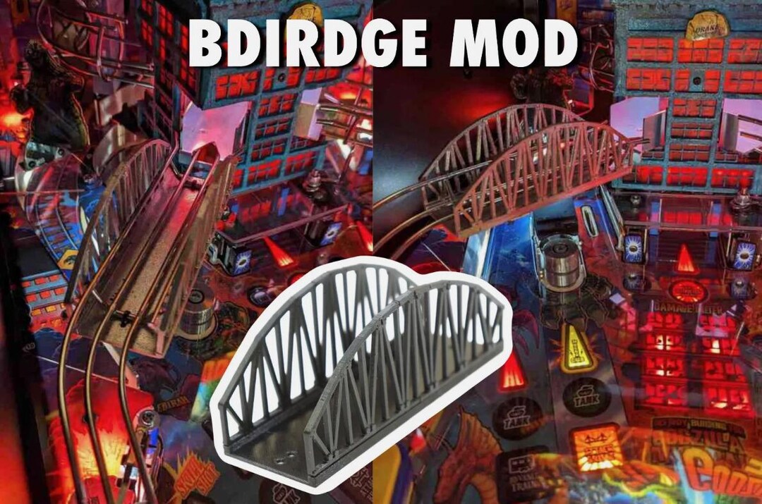Scale Detail Bridge Mod for Stern Godzilla Pro Pinball Machine (3D) - Etsy